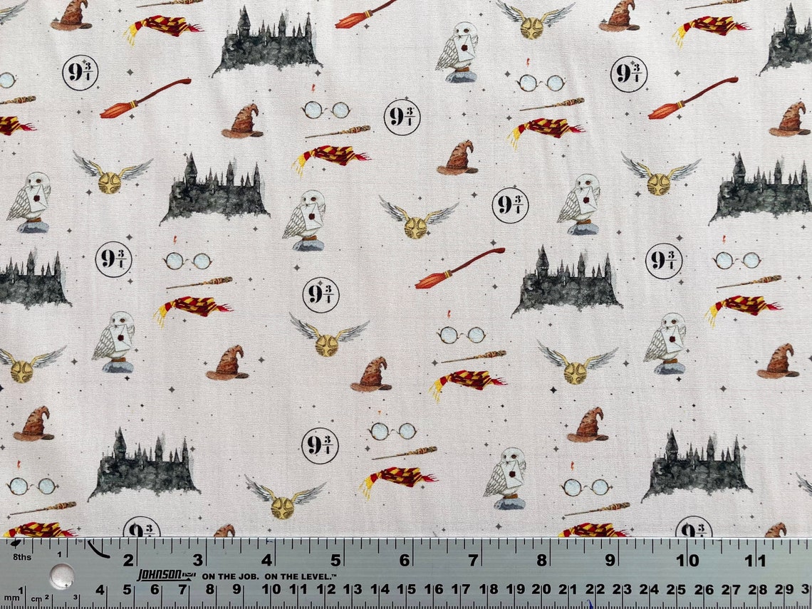 Harry Potter Fabric Fabric by the Yard Harry Potter Harry | Etsy