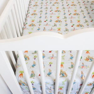 Nursery Bedding Set Handmade Baby Shower Gift Peter Rabbit Baby Crib ...