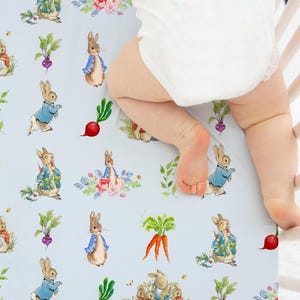 Nursery Bedding Set Handmade Baby Shower Gift Peter Rabbit Baby Crib ...