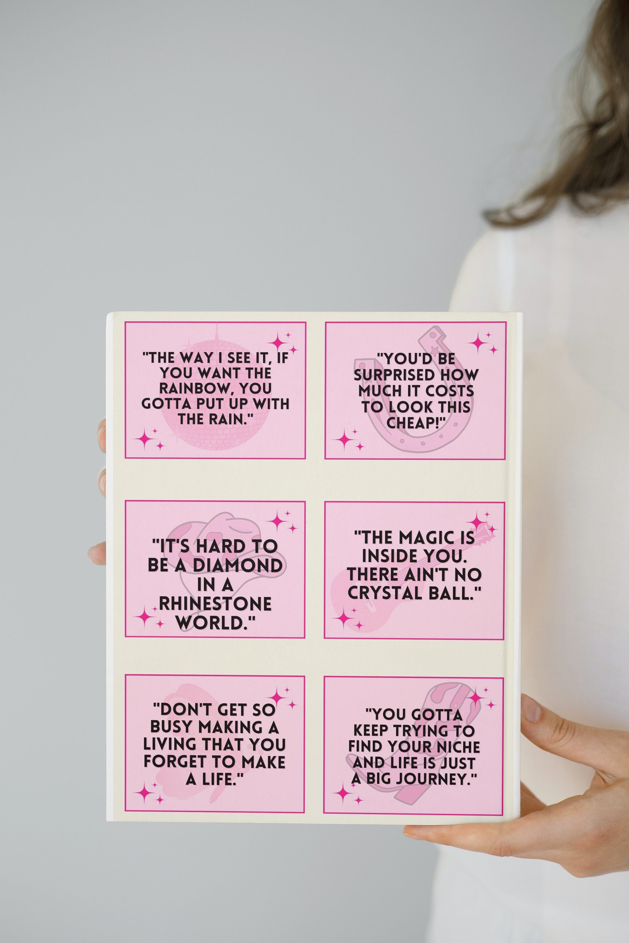 Daily Dolly- Set of 100 Dolly Parton Inspired Quote Cards (DIGITAL ...