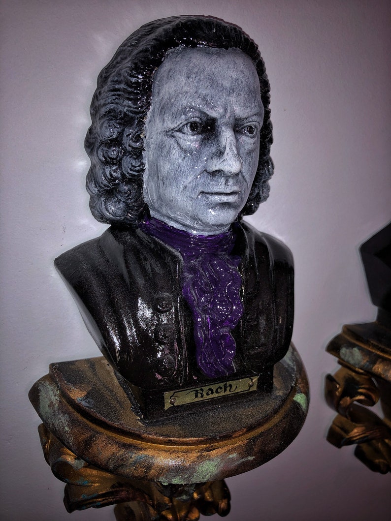 Mozart & Bach Ghost Busts Creepy Scary Horror OOAK - Etsy