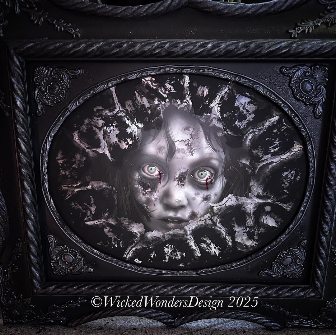 Introspection Reimagined Vintage Mirror Creepy Scary OOAK - Etsy