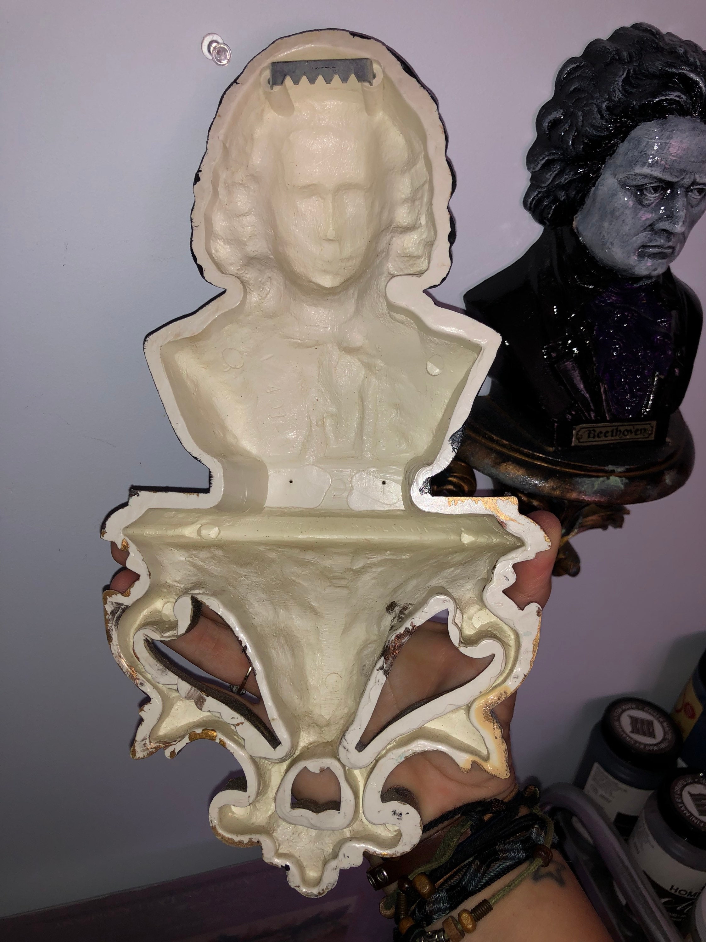 Mozart & Bach Ghost Busts Creepy Scary Horror OOAK | Etsy