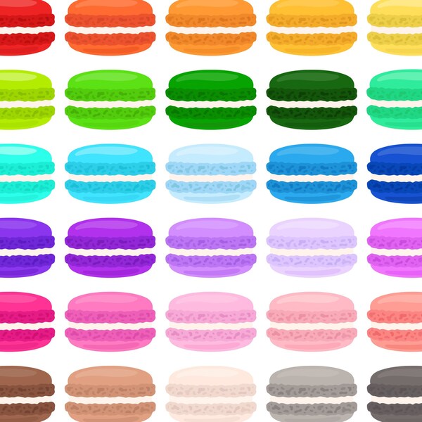 Macaroon Clipart - Etsy