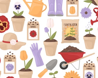 Flower clipart Garden clipart kawaii flower 16020 | Etsy