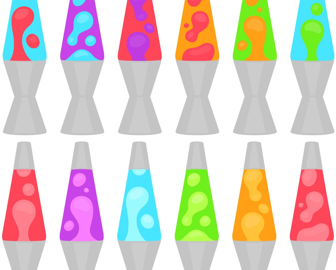 Lava Lamp Clipart - Retro Hippie 70's Groovy Lava Lamps Clip Art ...