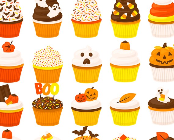 Autumn Cupcake Clipart