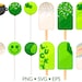 St. Patrick's Day Cake Pop Clipart – Cakesicle PNG SVG EPS Images - Etsy