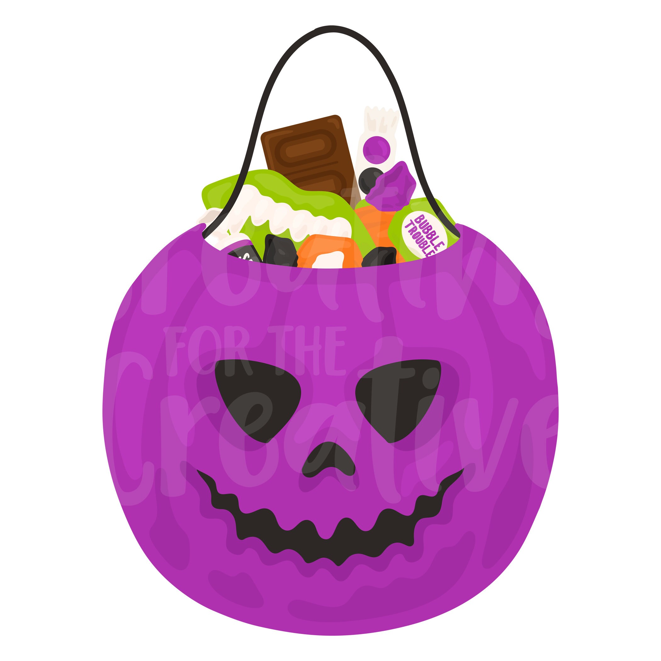 Halloween Candy Trick or Treat Clipart Candy Bar Chocolate - Etsy