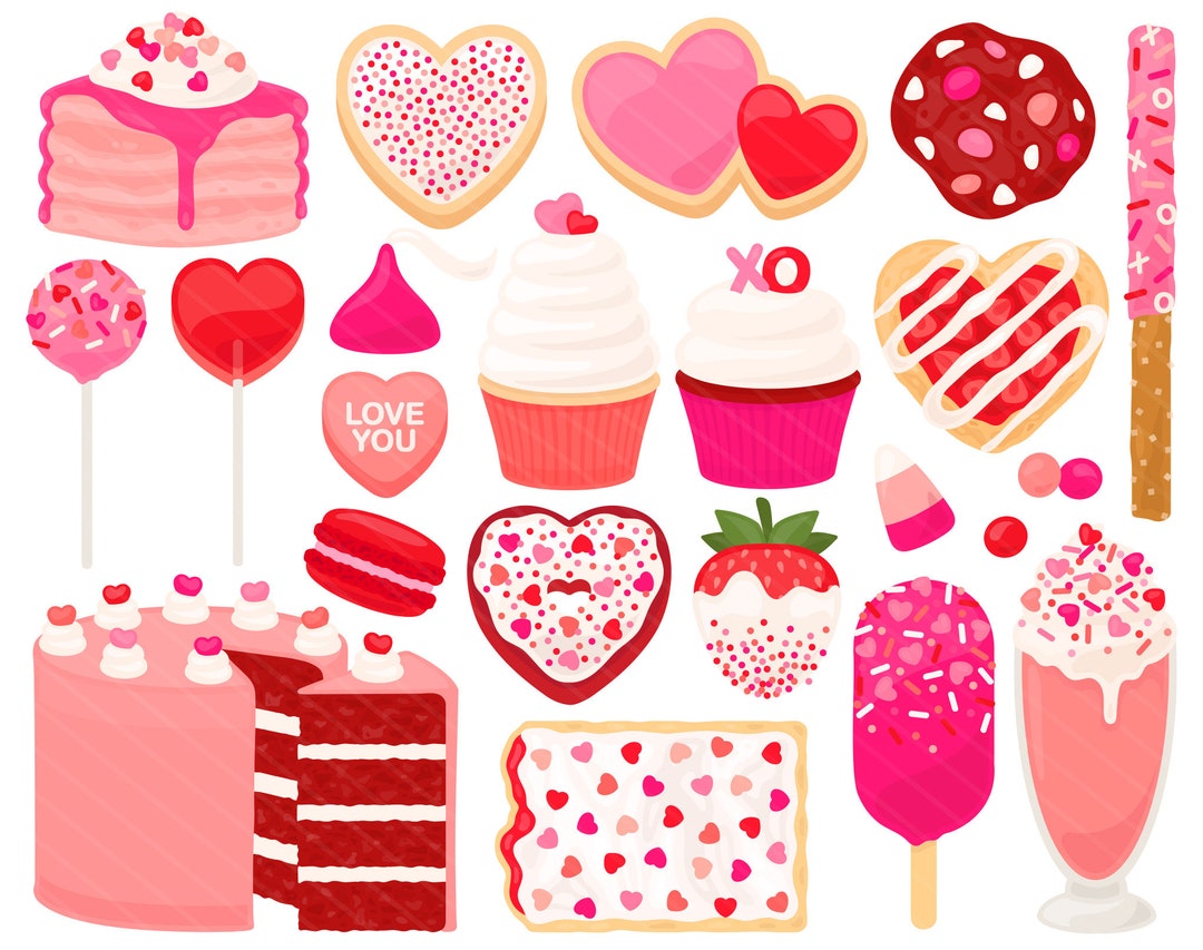 Valentine Treat PNG Clipart Valentine's Day Cookie Cupcake Pancake ...