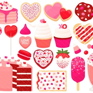 Valentine Treat PNG Clipart Valentine's Day Cookie Cupcake Pancake ...