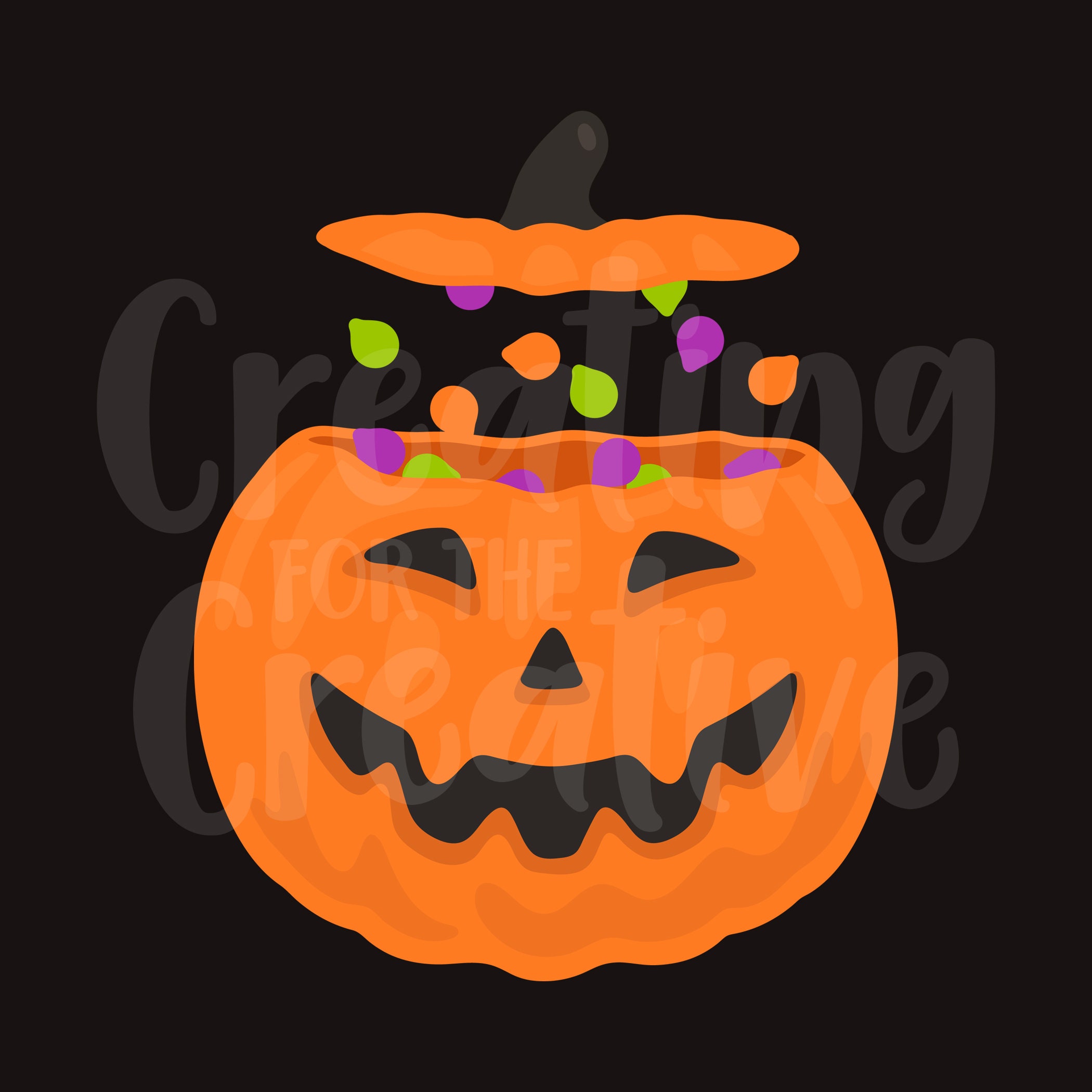 Halloween Witch Clipart – Spooky Cauldron, Broom, Pumpkin (PNG ...