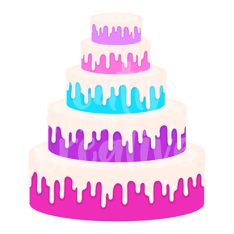 Pink & Purple Birthday Clip Art Balloon Party Clipart - Etsy