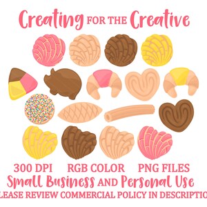 Pan Dulce PNG Clipart – Concha, Puerquito, Galletas, Churro, Cafecito Y ...