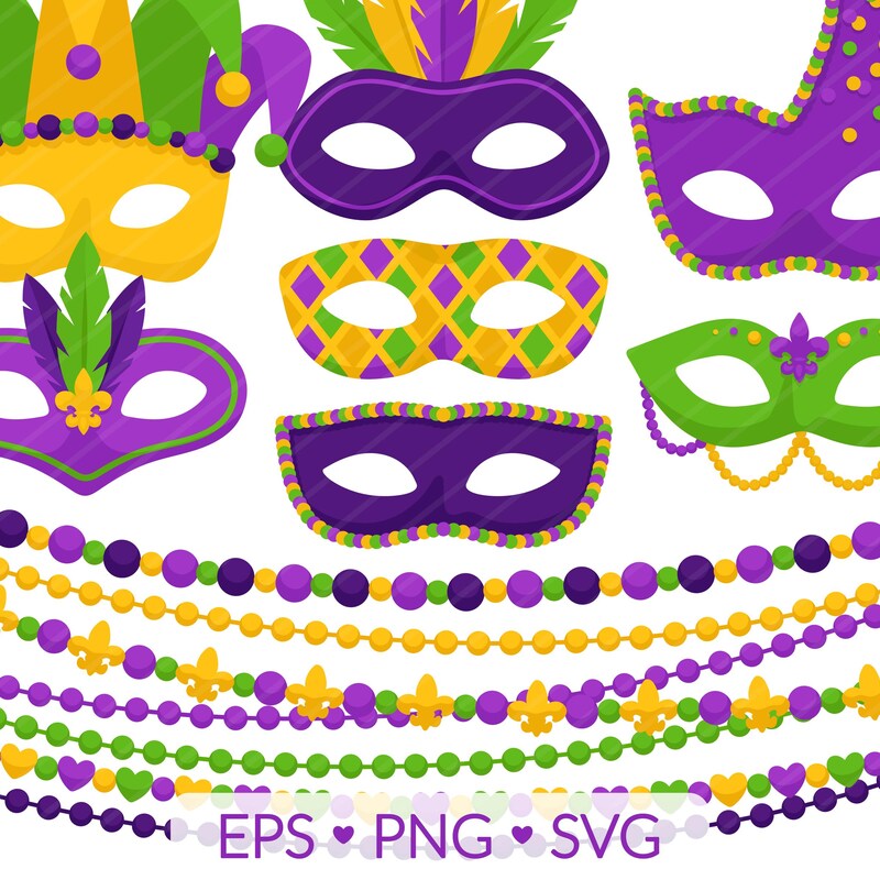 Mardi Gras Bead Art - Etsy