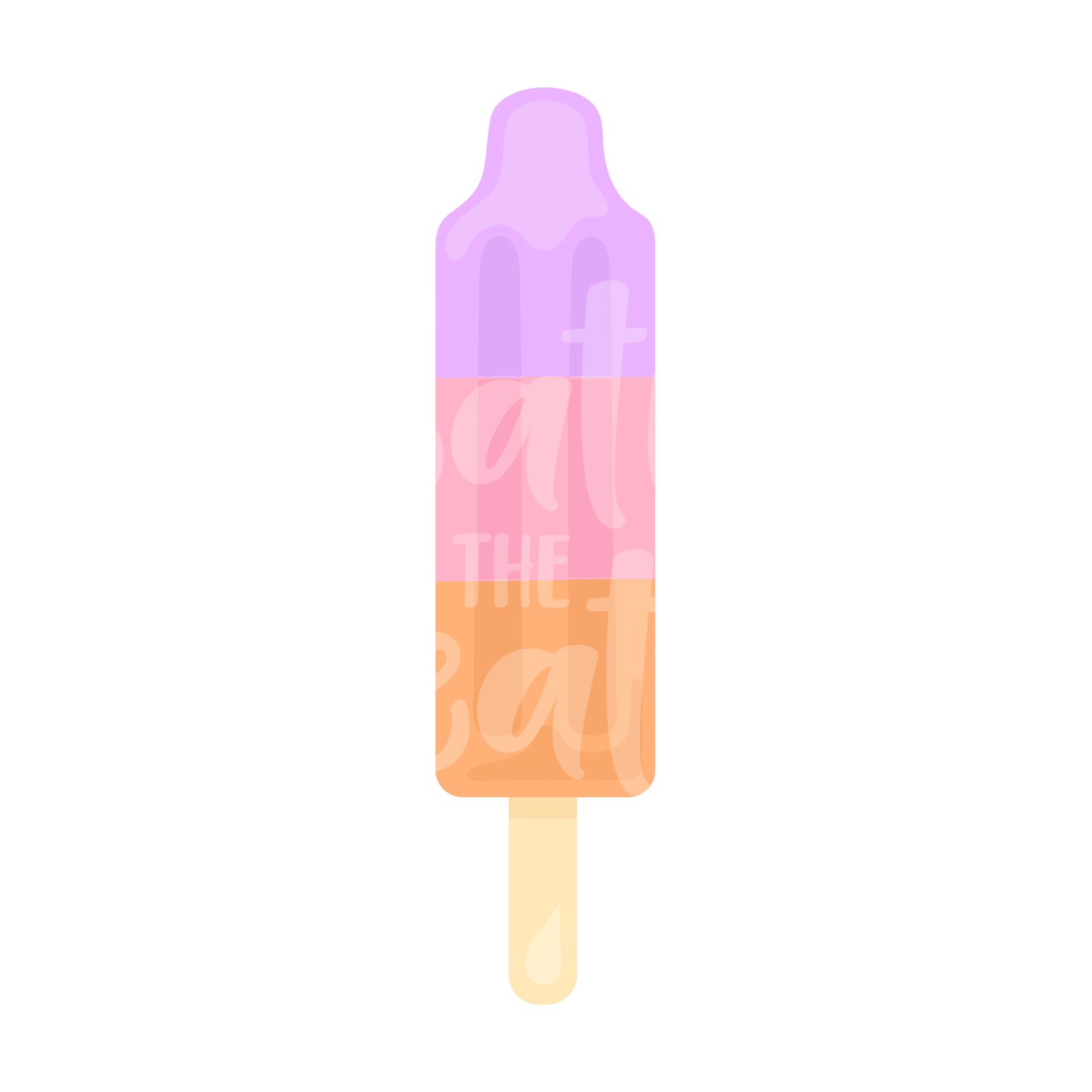 Pastel Popsicle Clipart - Rainbow Summer Ice Cream, Orange Creamsicle ...