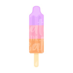 Pastel Popsicle Clipart - Rainbow Summer Ice Cream, Orange Creamsicle ...