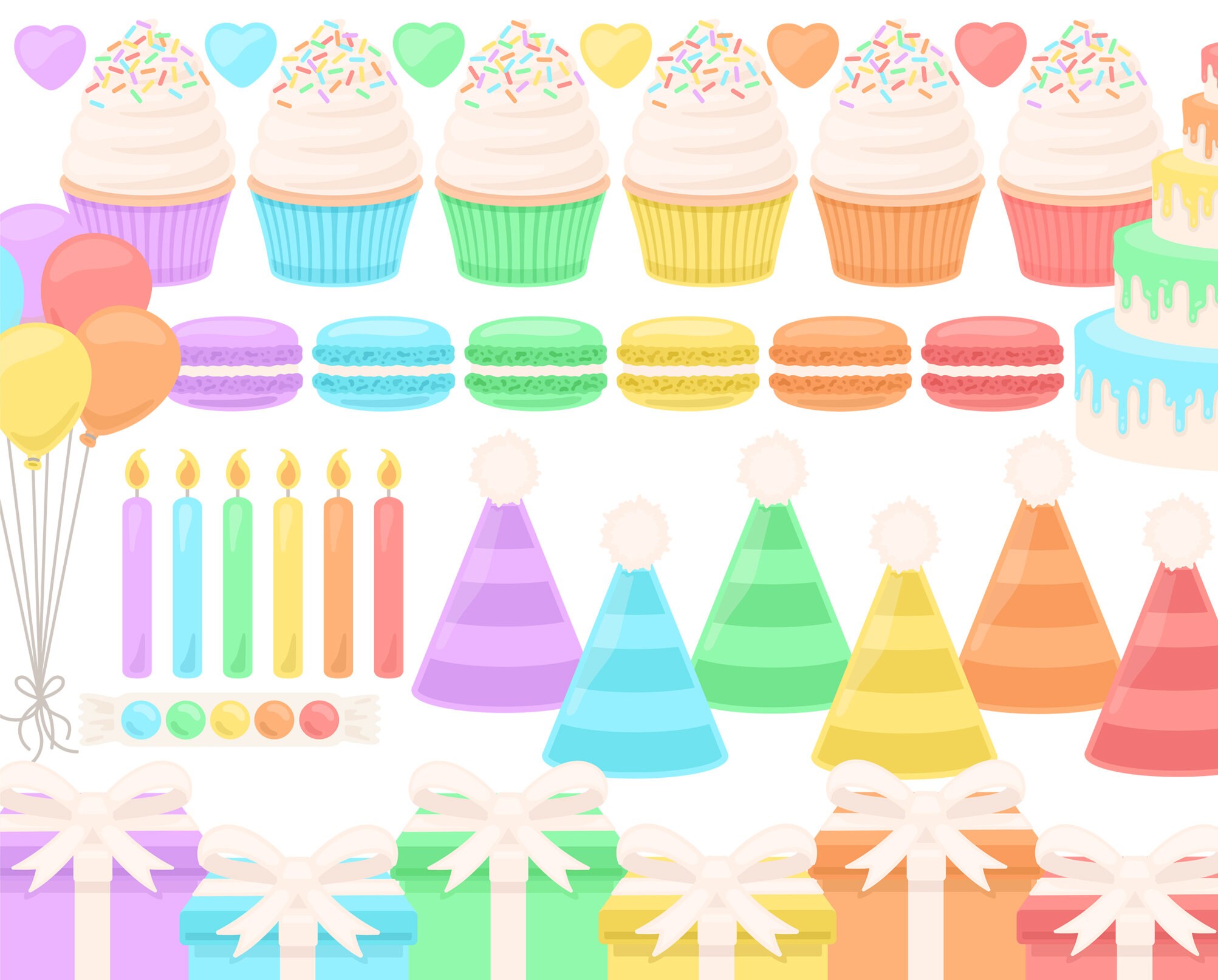 Balloon Birthday Present Clip Art