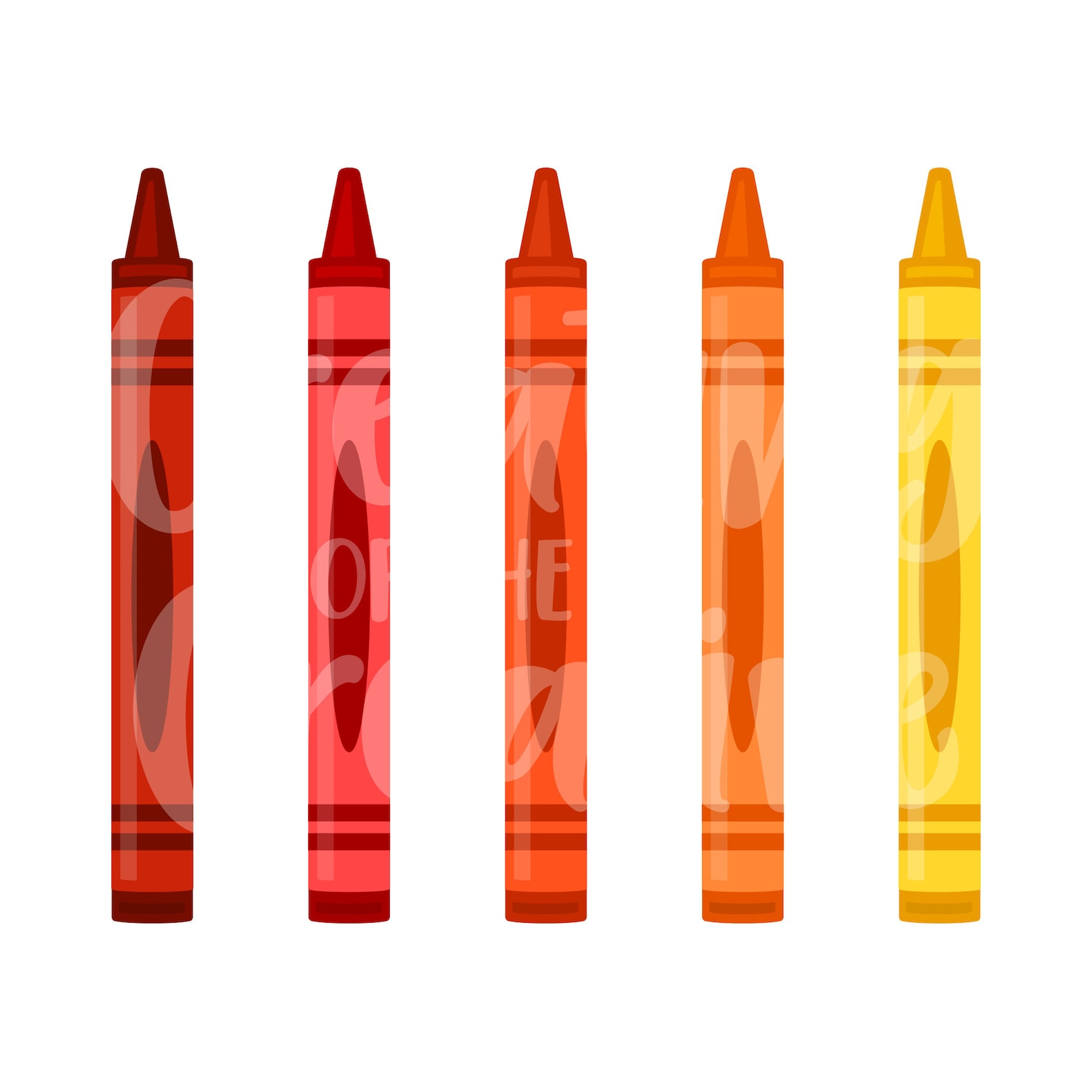 Crayon Clipart - Art Supplies Kiddie Children's Back to School Teacher ...