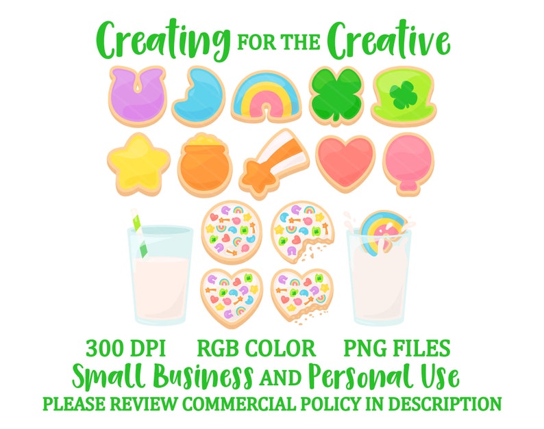 Marshmallow Cereal Cookies PNG Clipart – St. Patrick's Day Treat ...