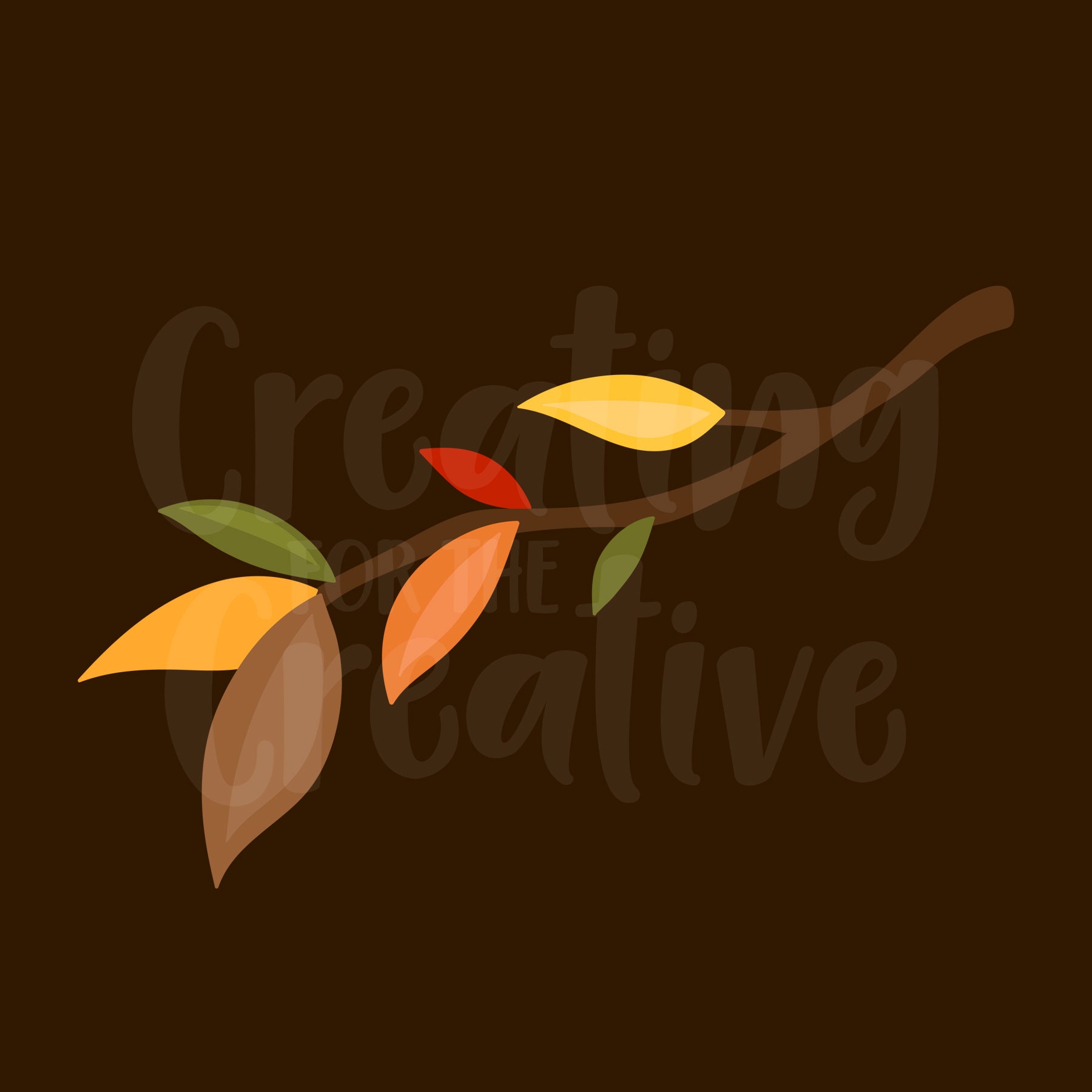 Colorful Autumn Fall Tree Clipart Acorn Forest Thanksgiving | Etsy