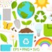 Earth Day Clipart - SVG, PNG, EPS Images - Environmental Science ...