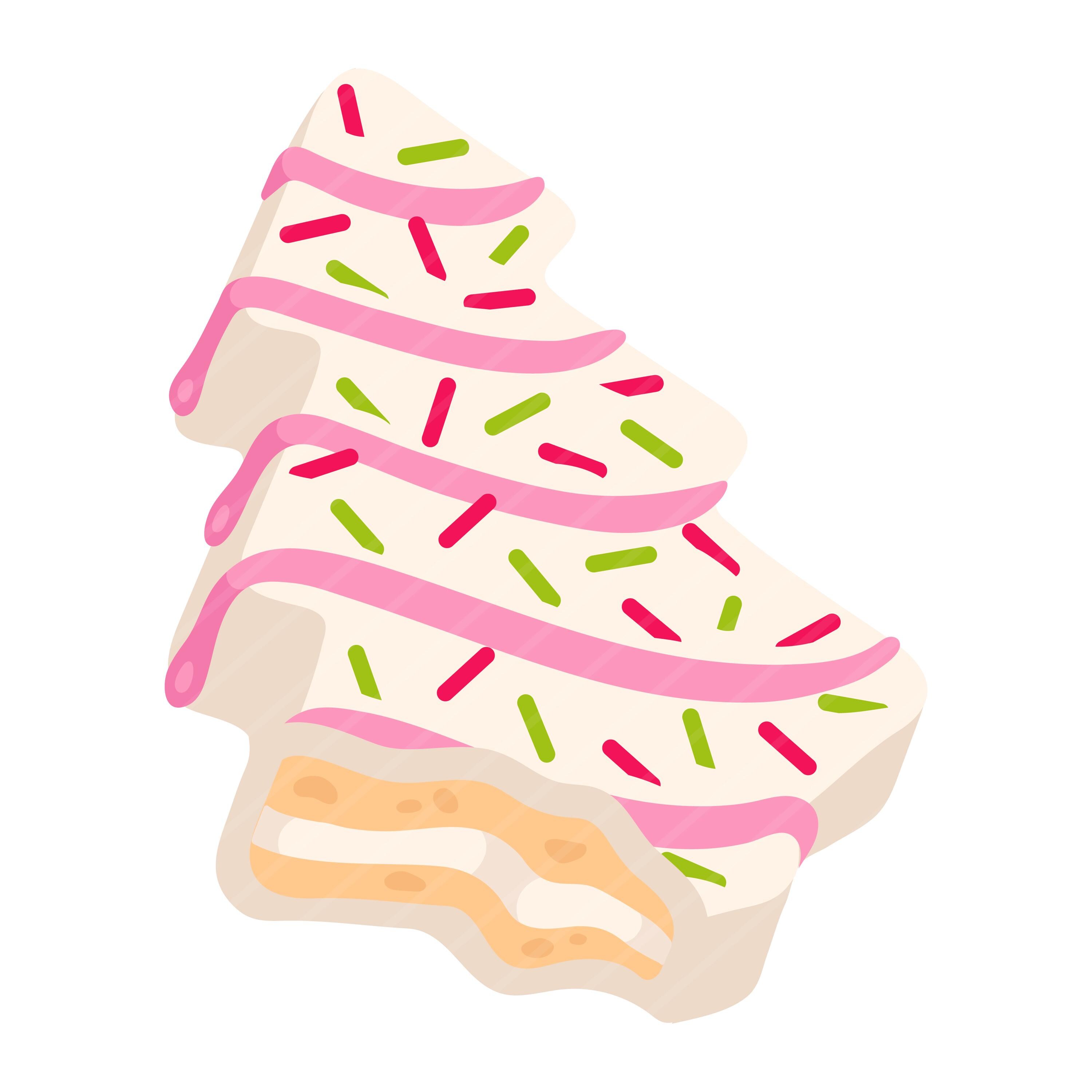 Pink Christmas Tree Cake Clipart - SVG, PNG, EPS Images - Christmas ...