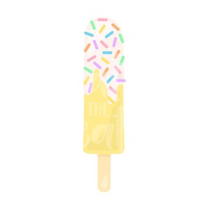 Pastel Popsicle Clipart - Rainbow Summer Ice Cream, Orange Creamsicle ...