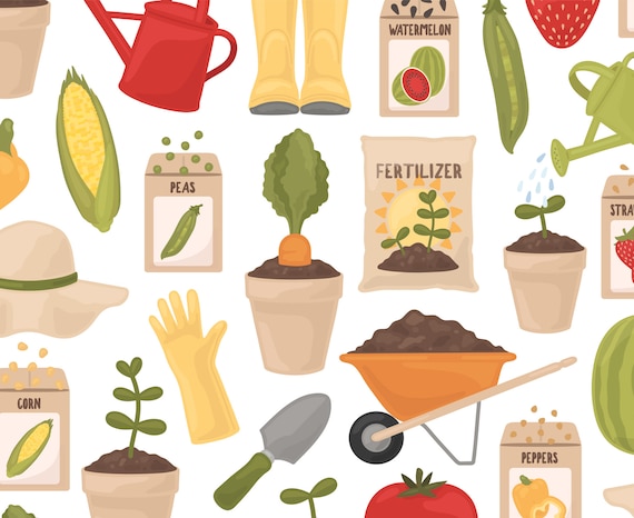 Printable Vegetable Garden Clip Art