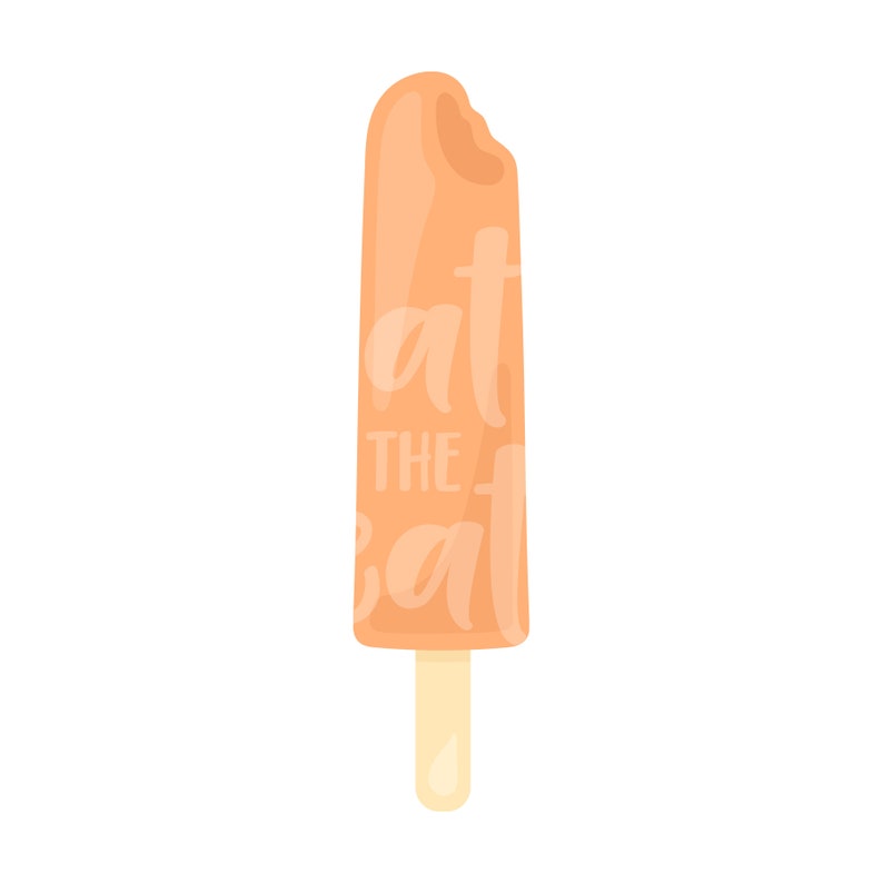 Pastel Popsicle Clipart - Rainbow Summer Ice Cream, Orange Creamsicle ...