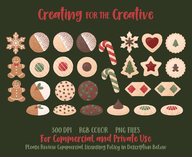 Christmas Cookie PNG Clipart Holiday Cookies Gingerbread Man - Etsy