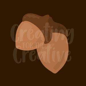 Colorful Autumn Fall Tree Clipart - Acorn Forest Thanksgiving Halloween ...