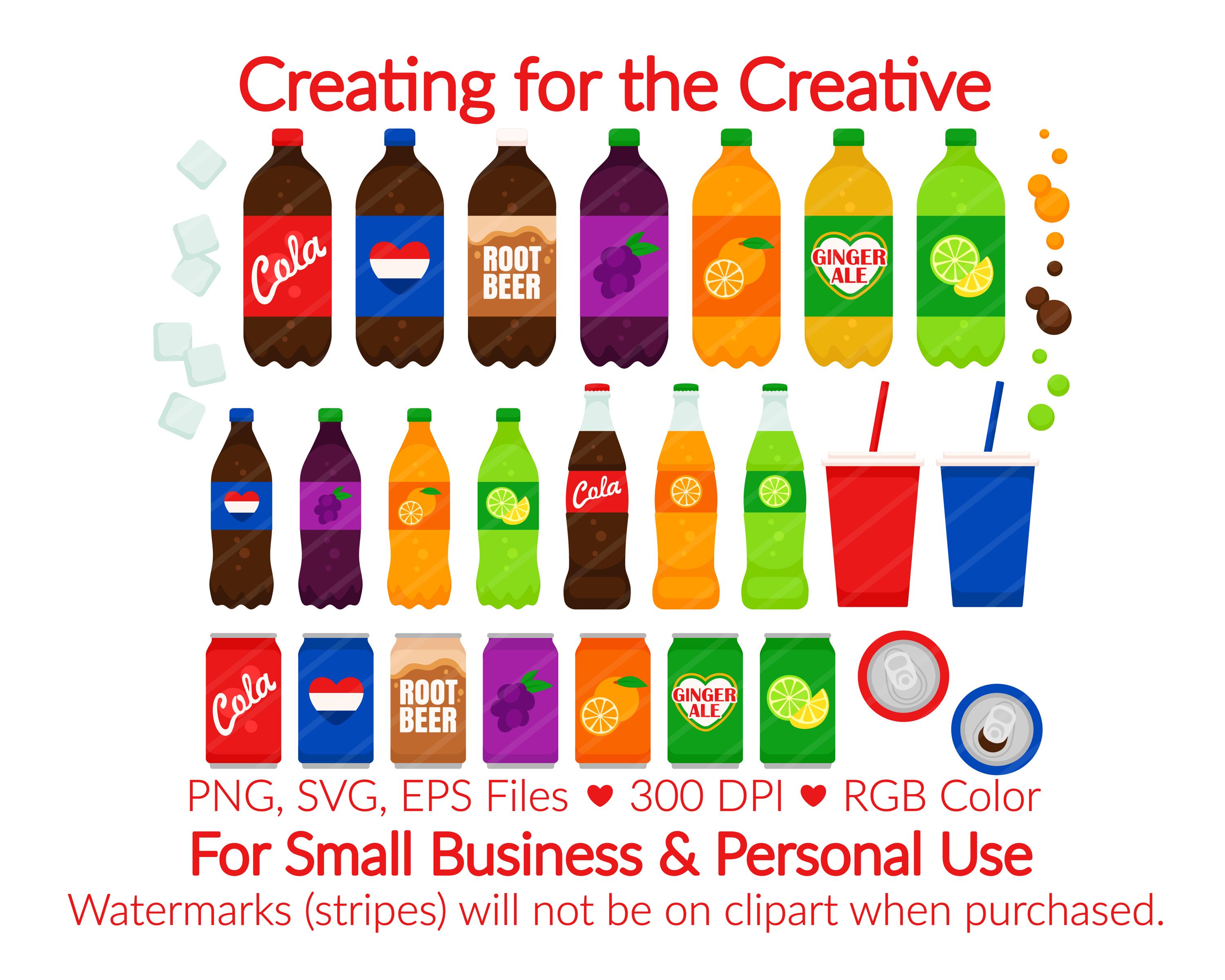 Clipart de refrescos - Imágenes SVG, PNG, EPS - Refrescos de cola con ...