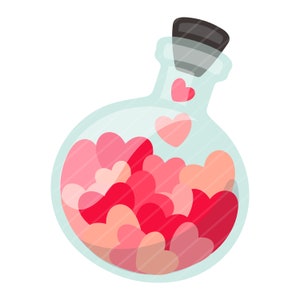Valentine's Day Item Clipart - SVG, PNG, EPS Images - Love Potion ...