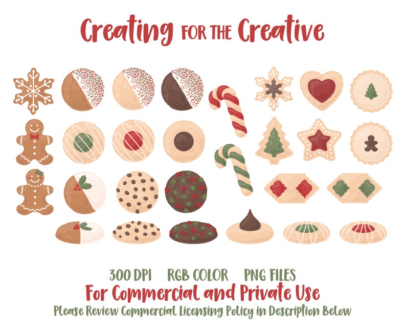 Christmas Cookie PNG Clipart Holiday Cookies Gingerbread Man - Etsy