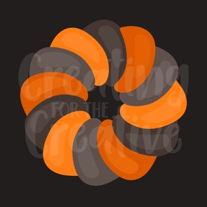 Spooky Halloween Donut Clipart Spider Bat Cruller Breakfast | Etsy