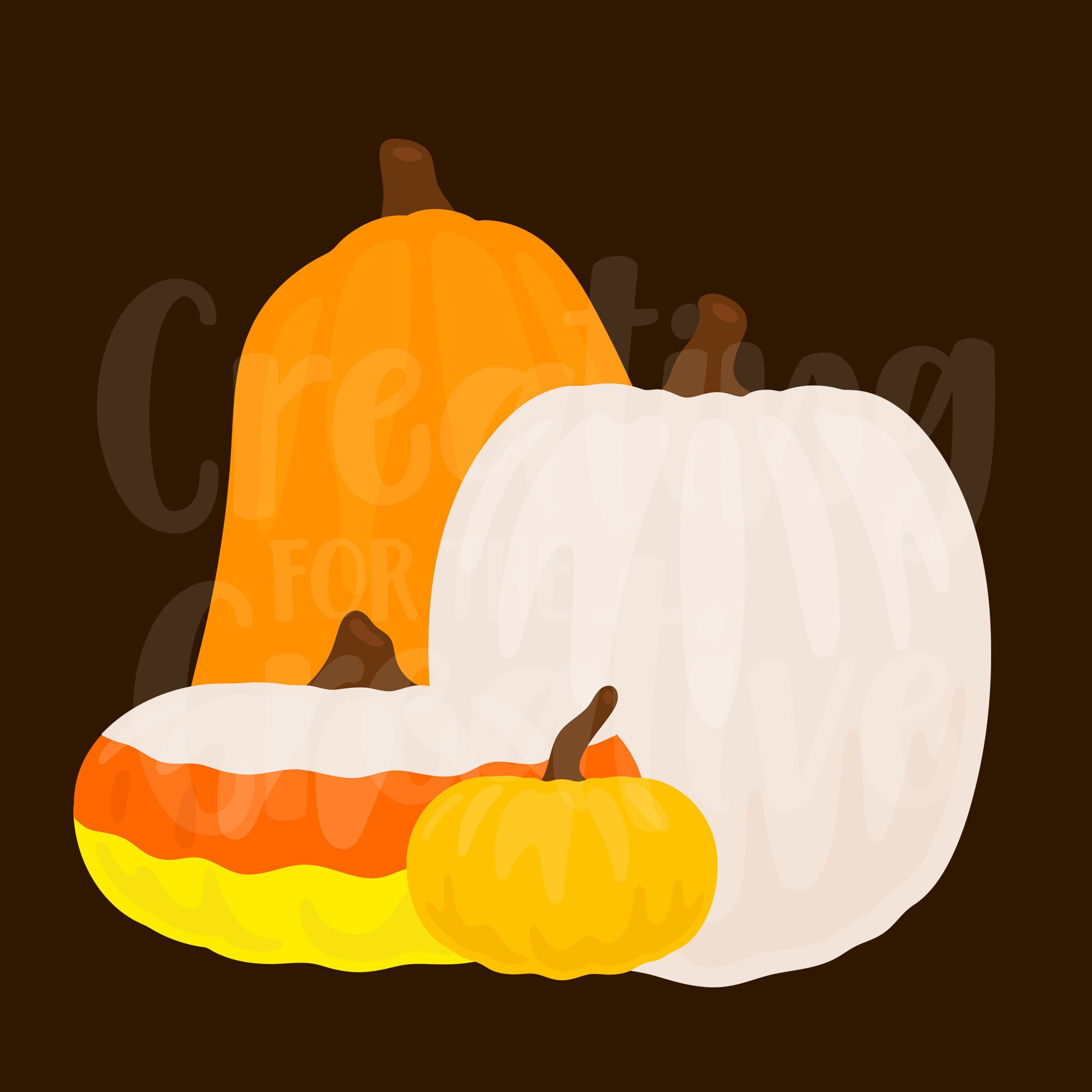 Candy Corn Pumpkin Clip Art