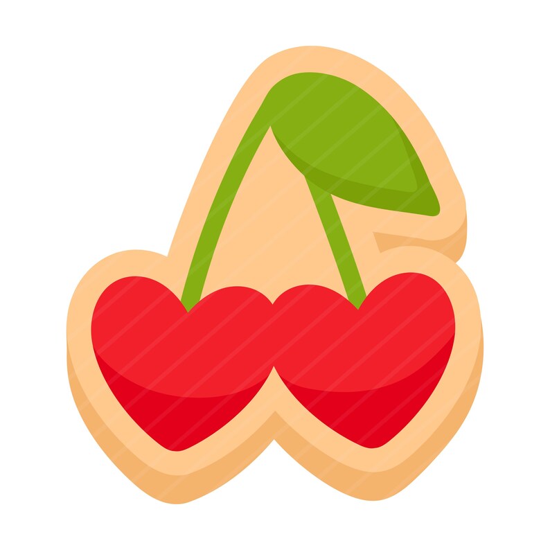 Valentine Cookie Clipart - SVG, PNG, EPS Images - Valentine's Day ...