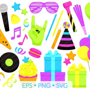 Rockstar Party Clipart Images - Party Like A Rockstar PNG Graphic ...