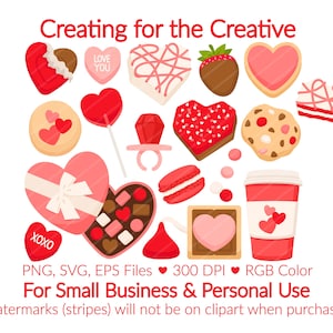 Valentine Treat Clipart - SVG, PNG, EPS Images - Valentine's Day ...