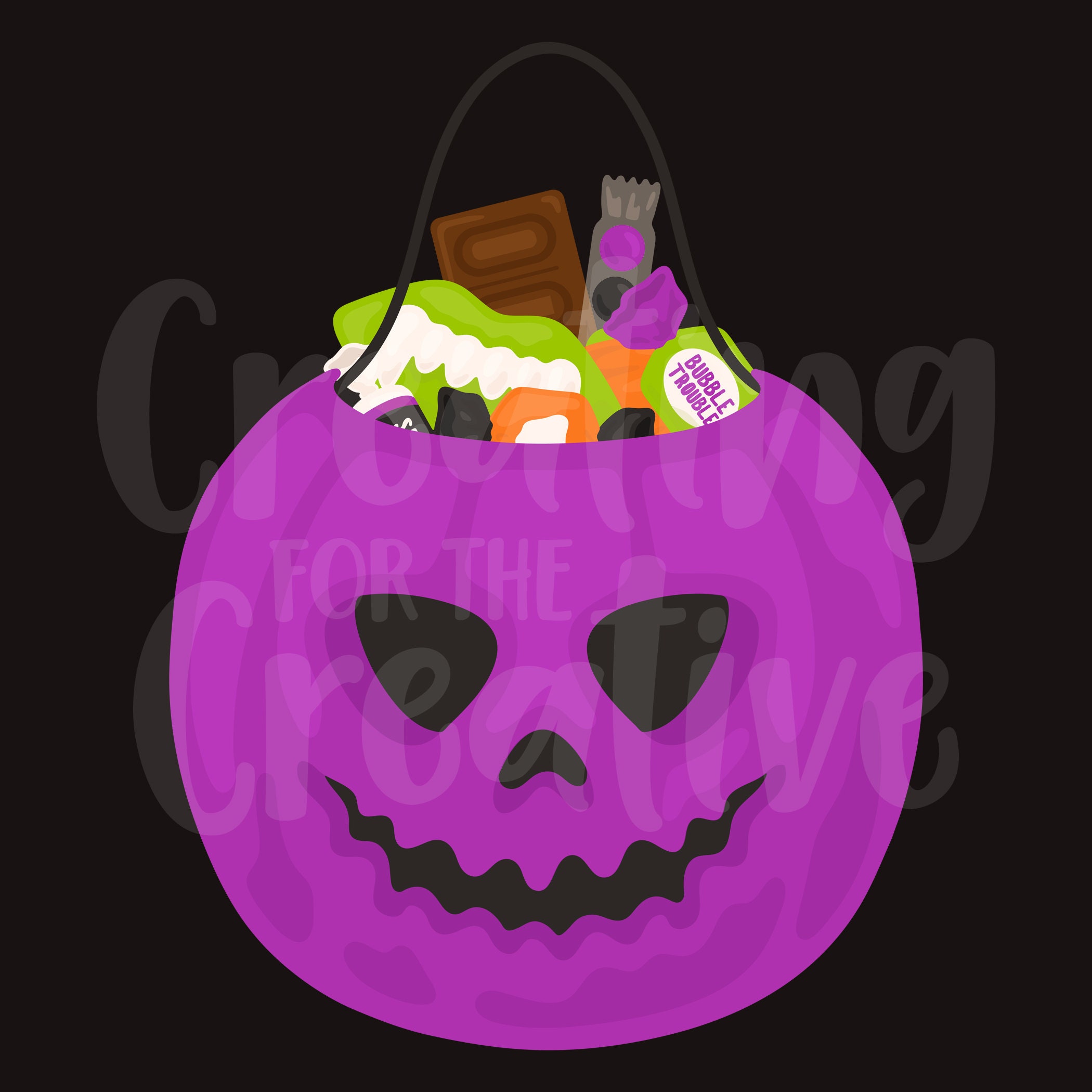 Halloween Candy Trick or Treat Clipart Candy Bar Chocolate - Etsy