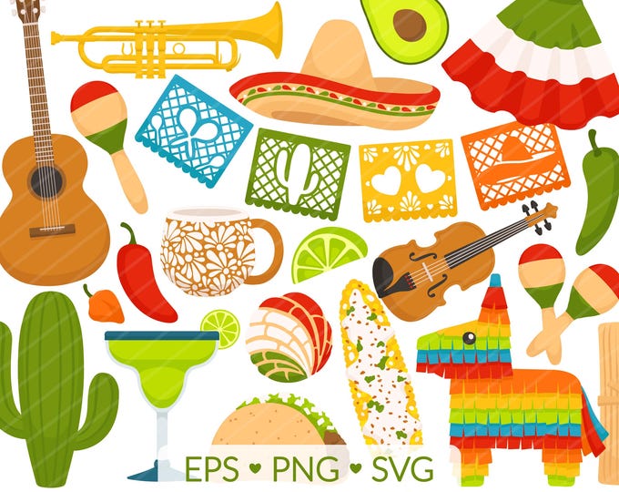 Cinco De Mayo Clipart Images - Mexico Celebration Spanish Class, Piñata ...
