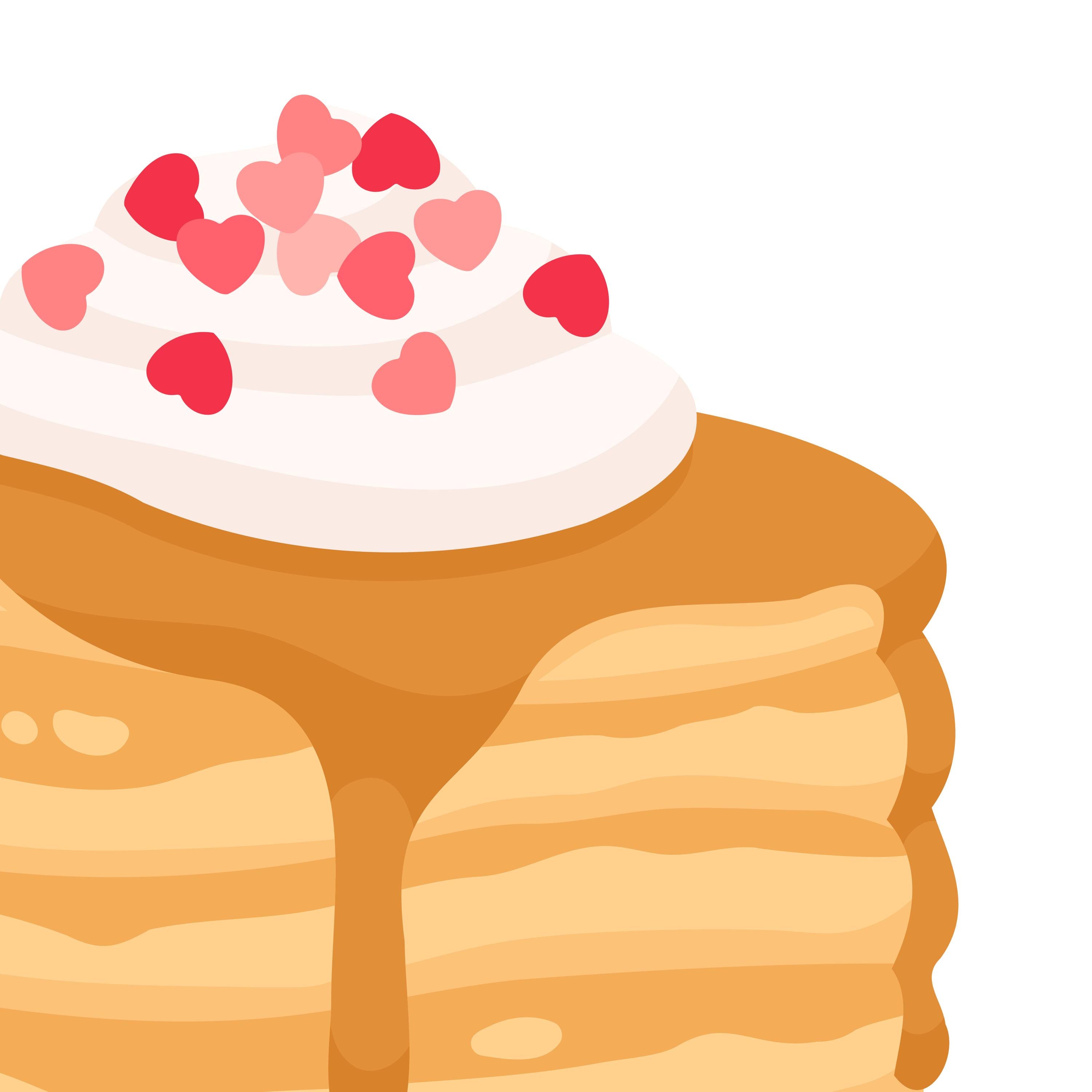 Valentine Treat Clipart – Strawberry Shortcake, Pancakes, Cookies (SVG ...
