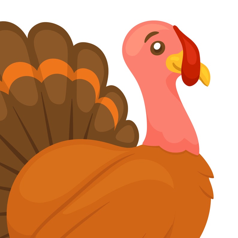 Thanksgiving Clipart – PNG, SVG, EPS Images - Fall Harvest Turkey ...
