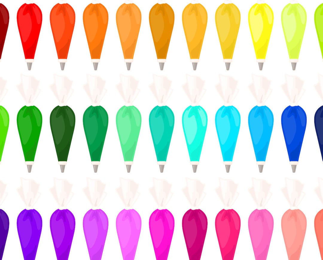 Icing Bag Clipart - Cake Decorating Icing Clip Art, Frosting Bag Baking ...