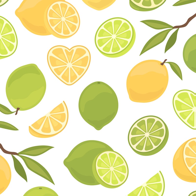 Lemon Lime Clipart - Etsy