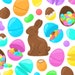 Bright Easter Candy Clipart, Easter Bunny Clipart, Chocolate Candy Clip ...