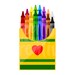 Crayon Clipart Art Supplies Kiddie Children's Back to School Teacher ...