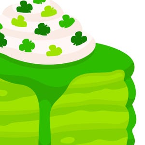 St. Patrick's Day Treat Clipart - SVG, PNG, EPS Images - Clover Pot of ...