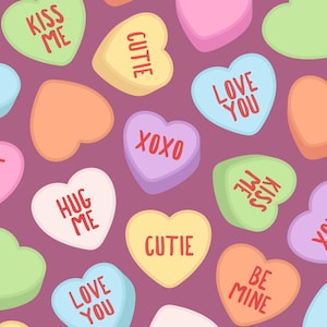 Conversation Heart PNG Clipart - Valentine's Day Candy Heart Digital ...